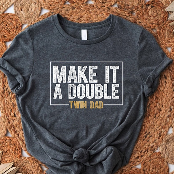 Dad of Twins Tshirt - Etsy