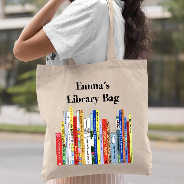 Library Book Bag - Etsy