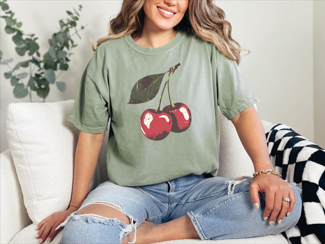 Vintage Cherry Comfort Colors® Shirt,cherry Tee, Fruit Tshirt,retro ...