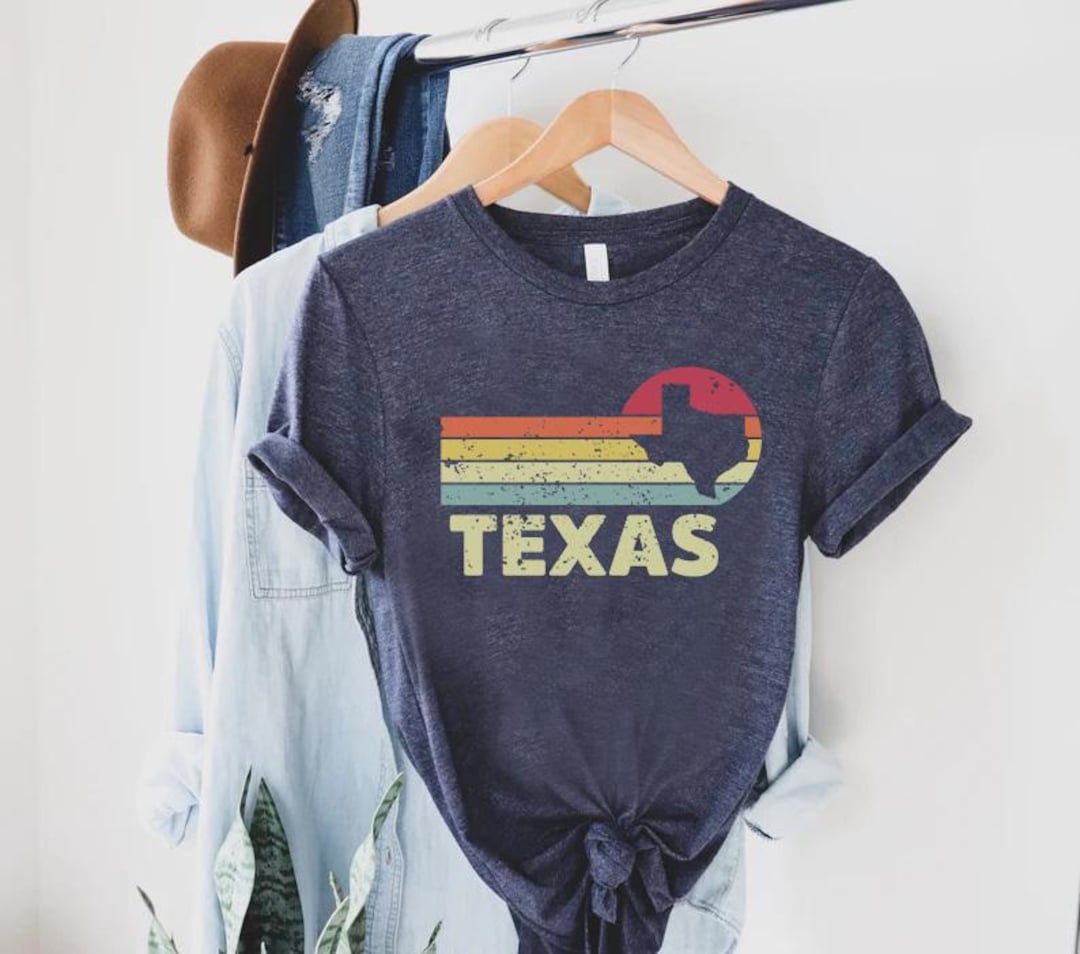 Retro Vintage Texas Shirt,favorite Texas State Map Shirt,texan Country ...