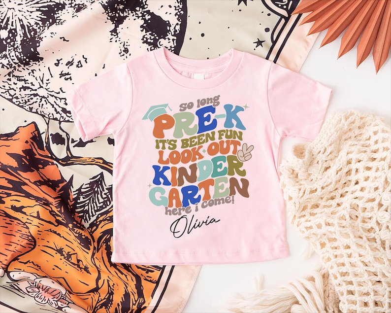 Custom Pre-k Graduation Shirt,funny Prek Graduate Toddler Tee,last Day ...