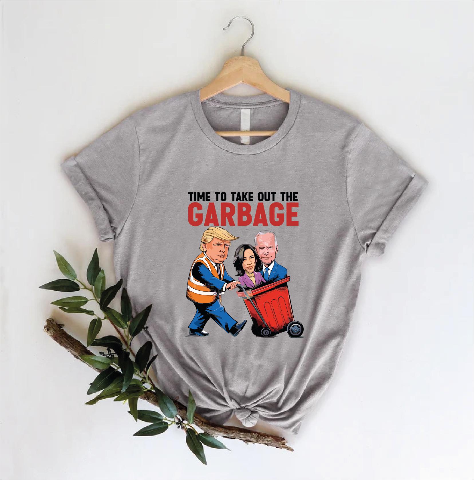 Trump Garbage Shirt,time to Take Out Garbage Trump 2024 Political Shirt ...
