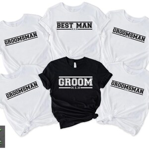 Groom Shirt, Best Man T-shirt, Groomsman Gift, Custom Bachelor Party ...