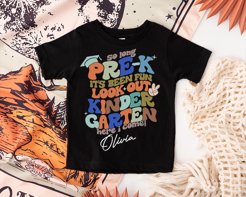 Custom Pre-k Graduation Shirt,funny Prek Graduate Toddler Tee,last Day ...