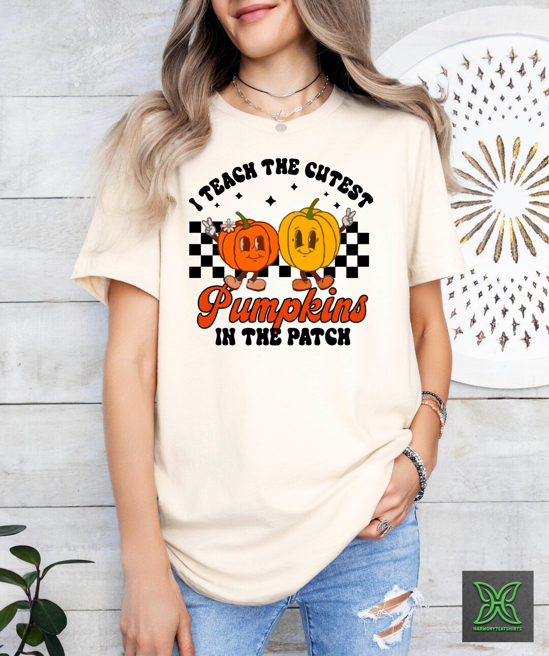 I Teach the Cutest Pumpkins in the Patch Tee,halloween Teacher Shirt ...