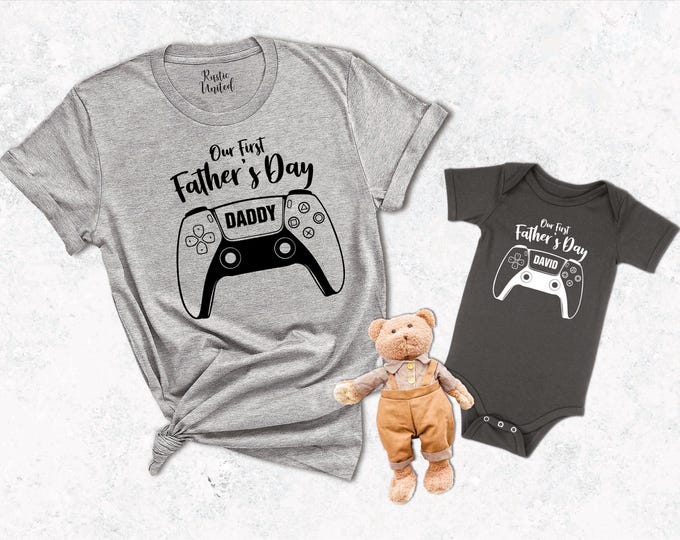 Gamer Dad Matching Fathers Day Shirts, Gifts From Kids, Fathers Day ...