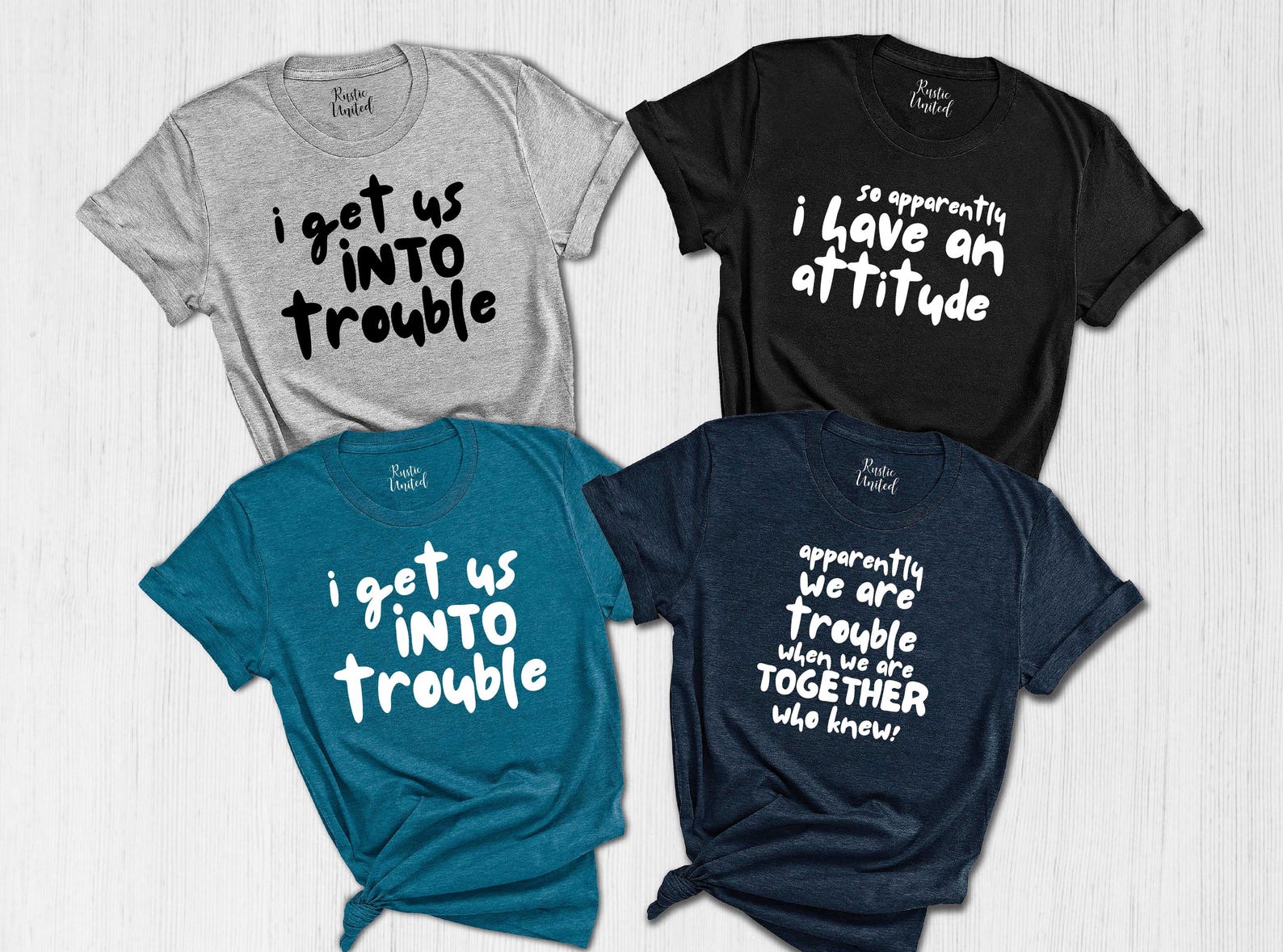 Custom Funny Friend Group Matching Tshirts, Best Friends Crew Shirt ...
