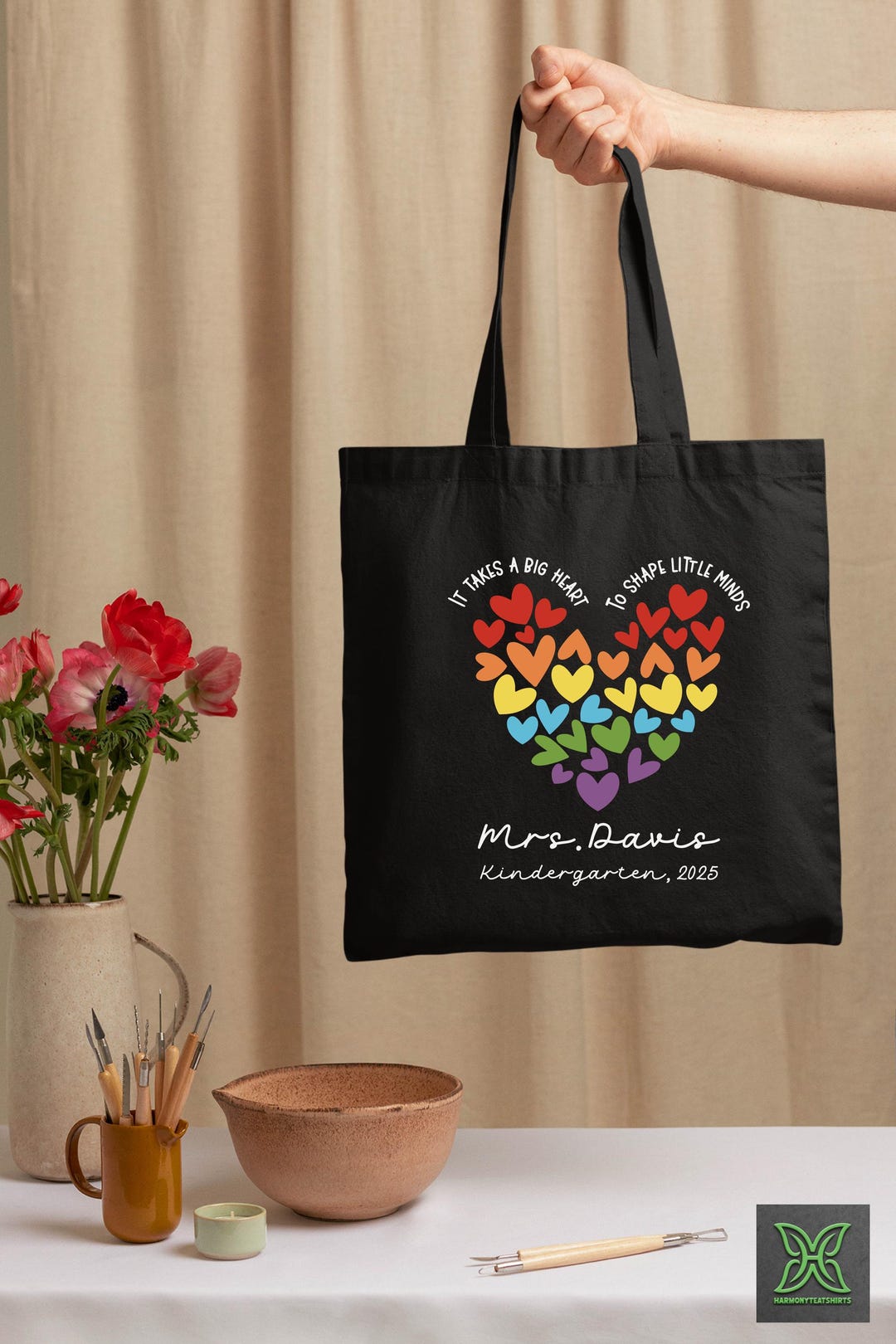 It Takes A Big Heart to Shape Little Minds Custom Kindergarten Teacher ...