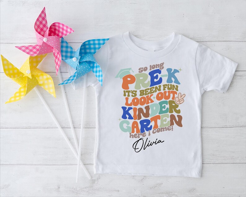 Custom Pre-k Graduation Shirt,funny Prek Graduate Toddler Tee,last Day ...