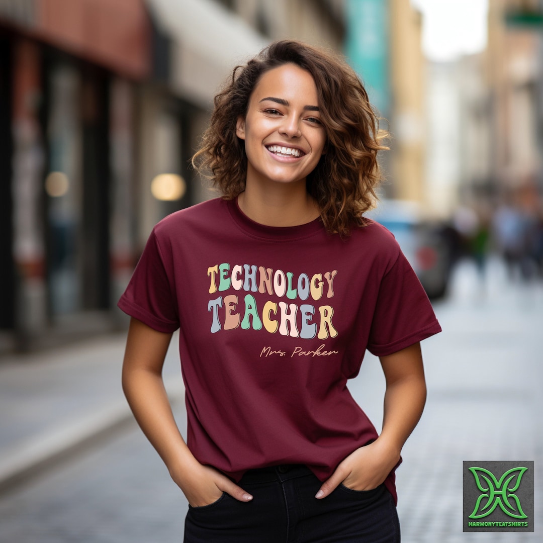 Personalized Technology Teacher T-shirt,stem Teacher Shirt, Technology ...