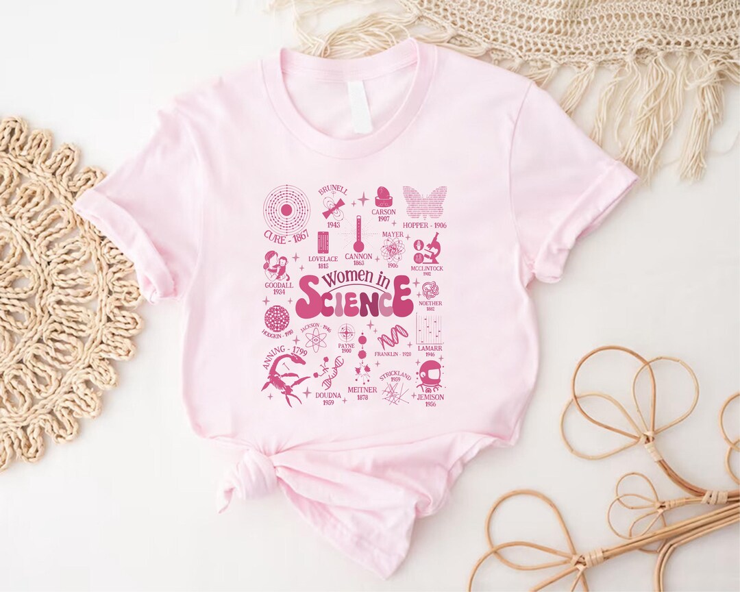 Women in Science T-shirt, Women Scientist Gift,female Stem Clothes ...