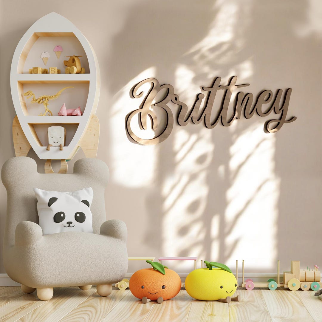 Custom Wooden Name Sign, Nursery Wall Decor, Baby Name Sign, Custom ...