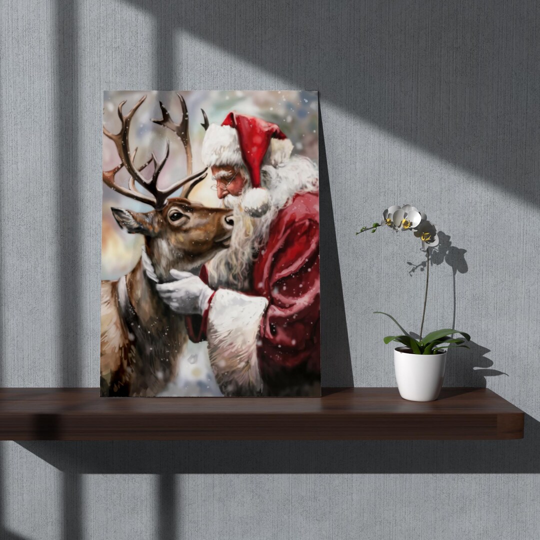 Santa Claus Canvas Art, Wall Decoration, Christmas Gift, Christmas ...
