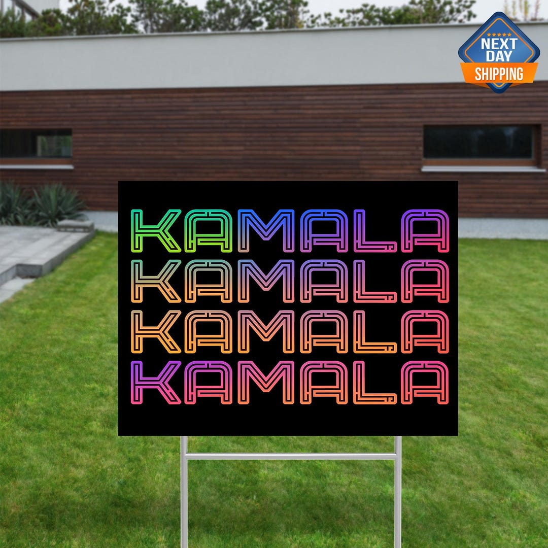 Kamala Yard Sign, Kamala Harris, Election Yard Sign, Democrat Sign ...