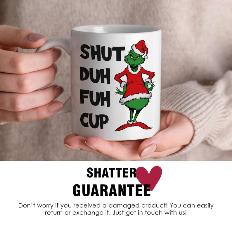 Shut Duh Fuh Cup Mug, Funny Mug, Christmas Mug, Funny Christmas Gift ...
