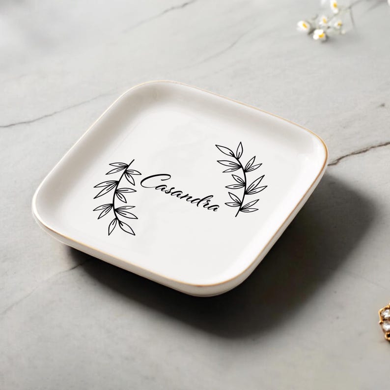 Engagement Trinket Dish, Wedding Ring Dish, Personalized Gift, Gifts ...