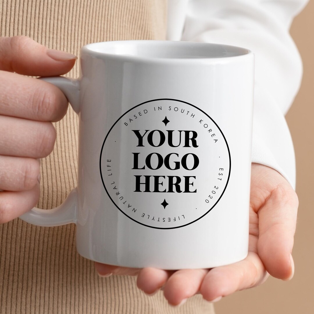 Your Logo Here Mug, Custom Mug, Personalized Gift, New Business Gift ...