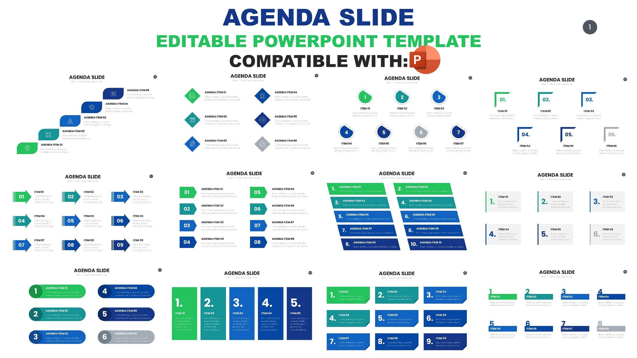 AGENDA Fully Editable Slide Template PPT Powerpoint Template ...