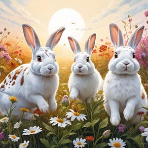 Bunny Rabbit Instant Download Digital Art - Etsy