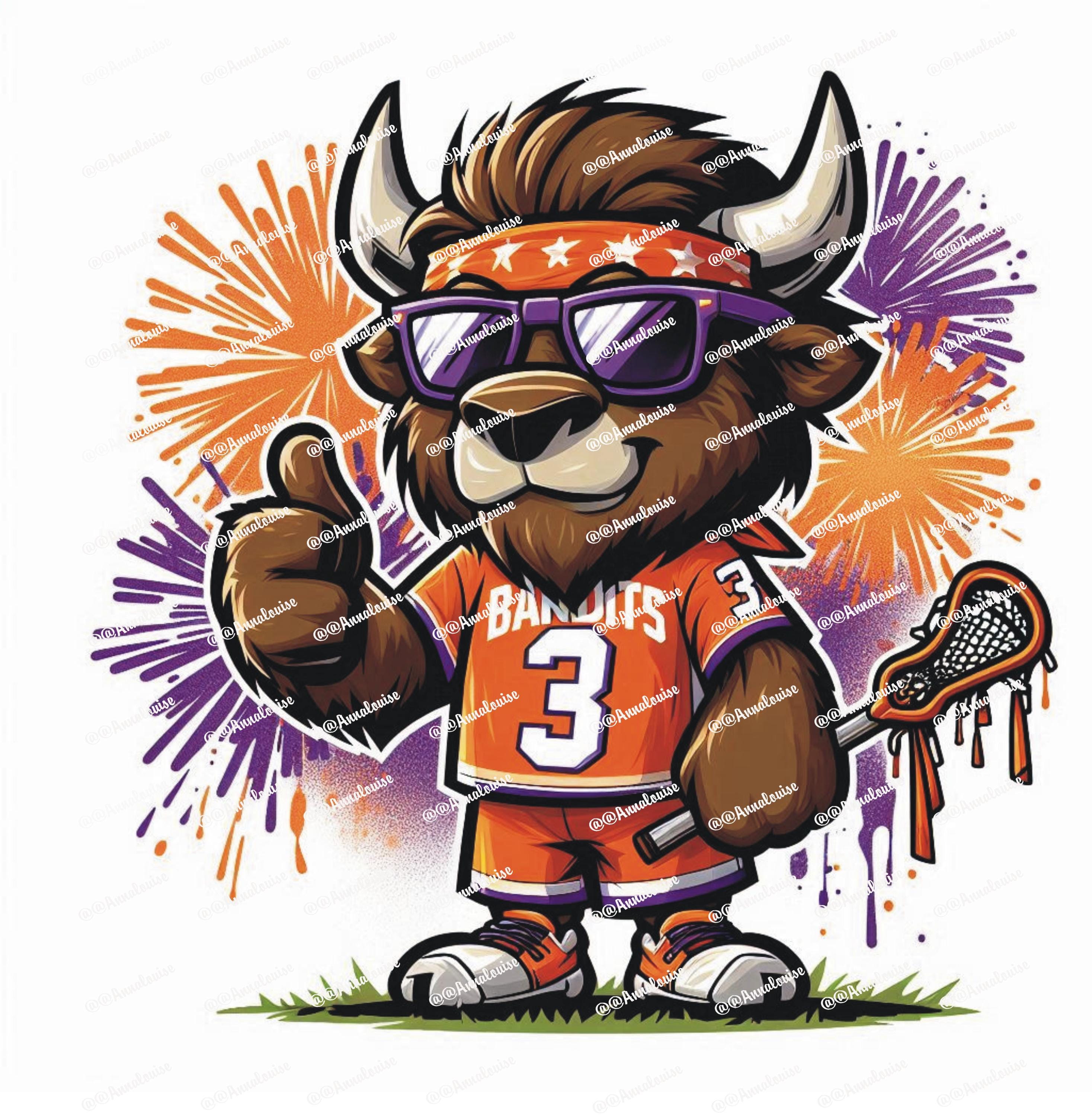 Buffalo Bandits Bison Printable Digital Image - Etsy