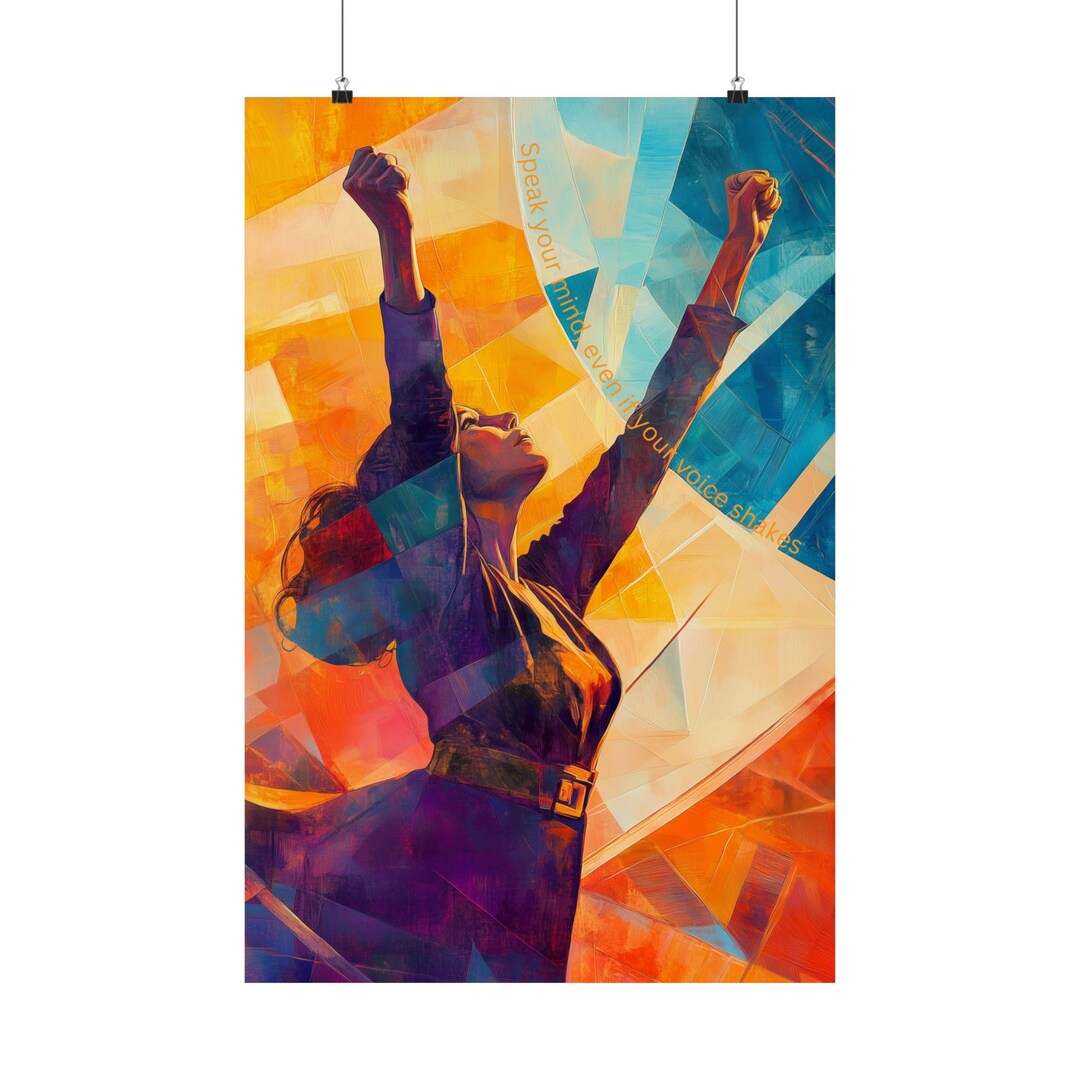 Speak Your Mind Poster Wall Art Support Women's Rights and Reproductive ...