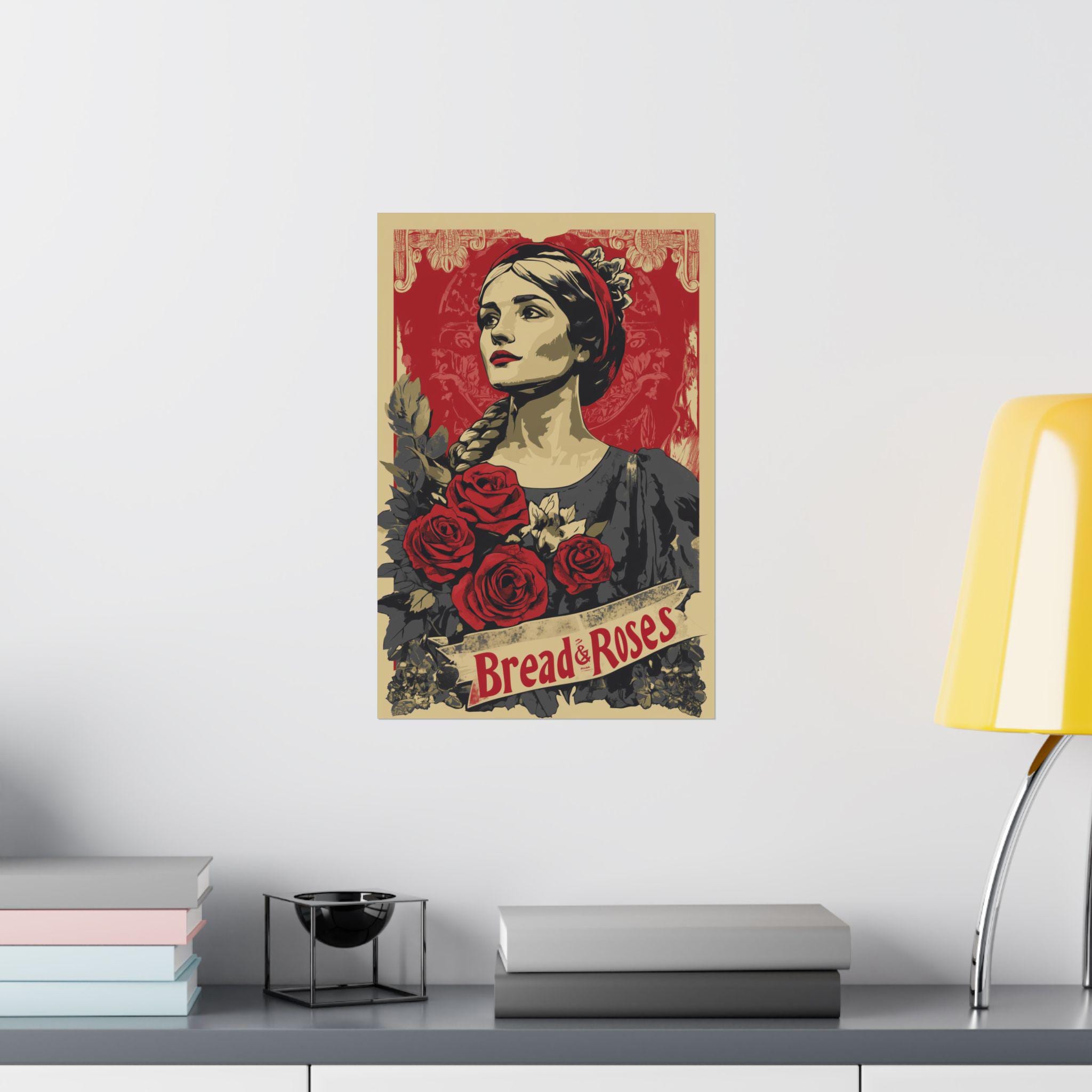 Bread and Roses Poster: Women's Suffrage Movement Art - Etsy