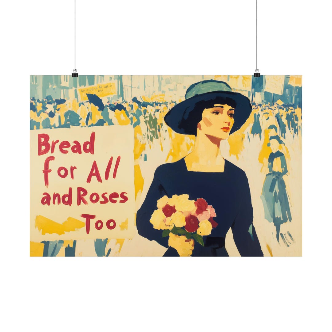 Bread and Roses Poster: Women's Suffrage Art Print - Etsy