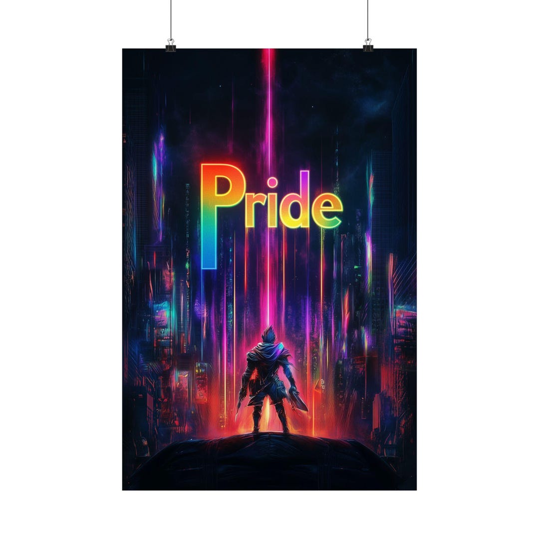 Pride Poster Wall Art Gamer Style Poster Supporting LGBTQ Gamers for ...