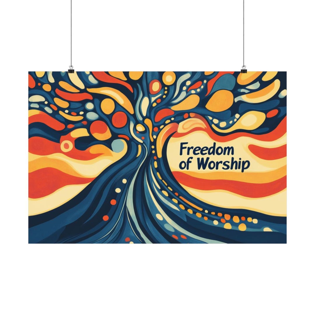 Freedom of Worship Poster Wall Art Fdr's Four Freedoms Poster ...