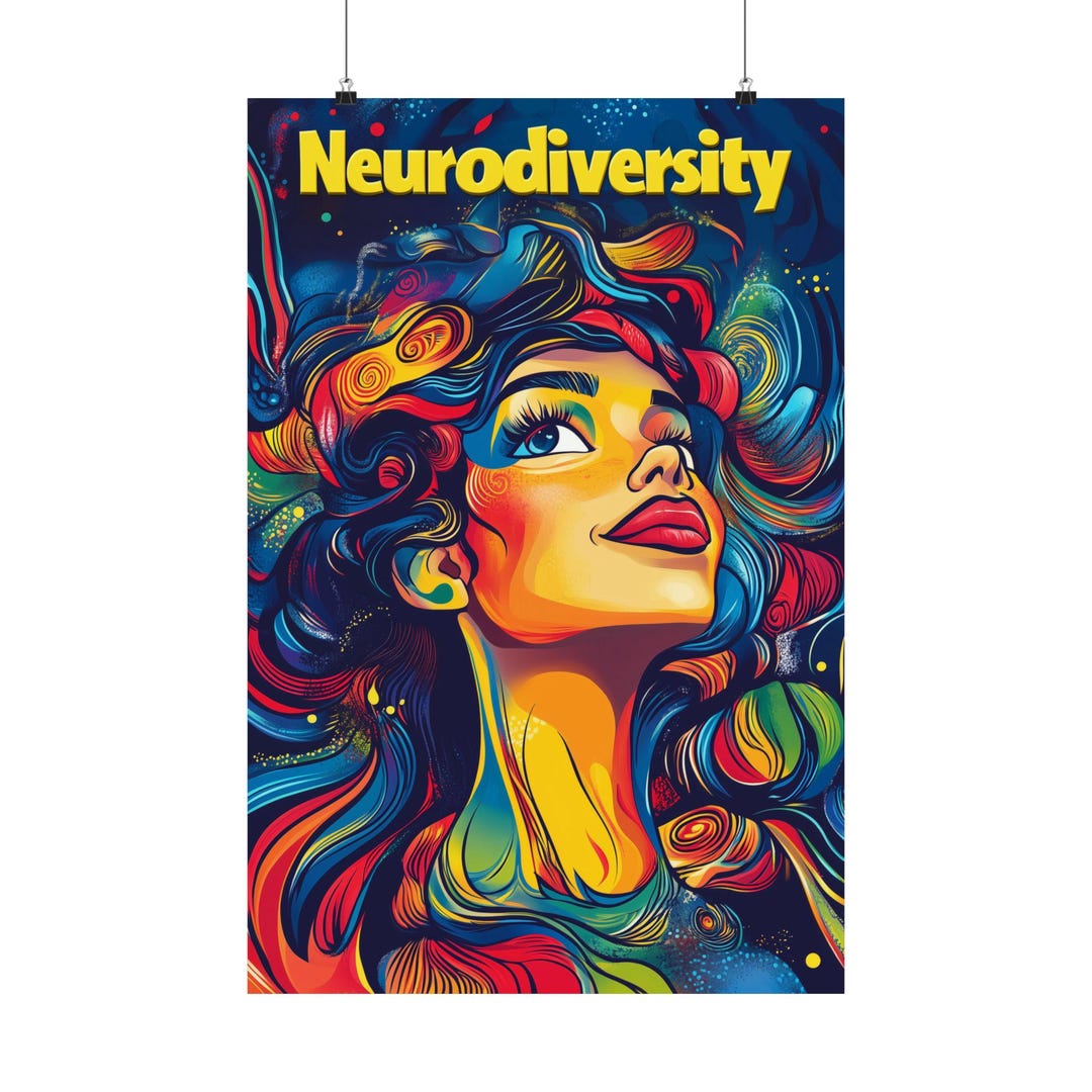 Neurodiversity Poster Wall Art Celebrate the Beauty of a Neurodiverse ...