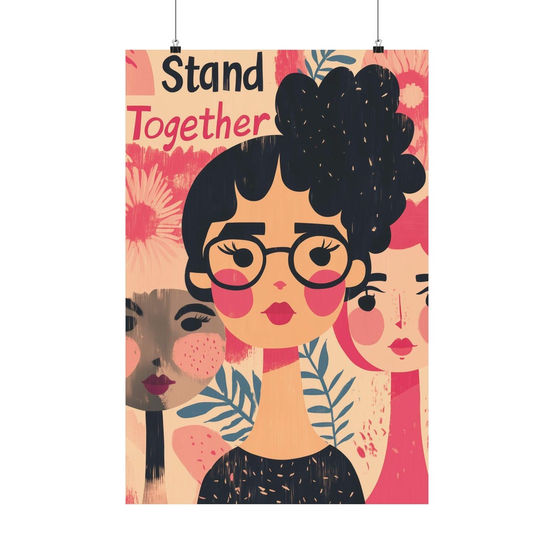 Stand Together Poster Wall Art Inspirational Art and Message We Are ...