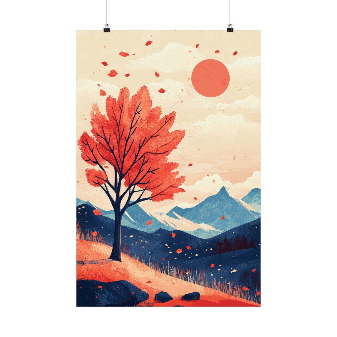 Beautiful Fall Nature Poster Wall Art Love Nature Poster Fall Colors ...