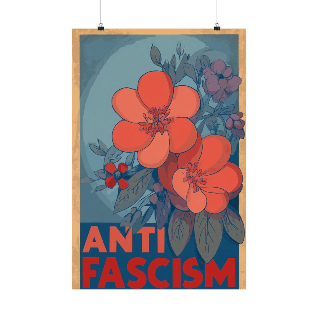 Anti-fascism Vintage Poster: 1940s Style Resistance Art - Etsy