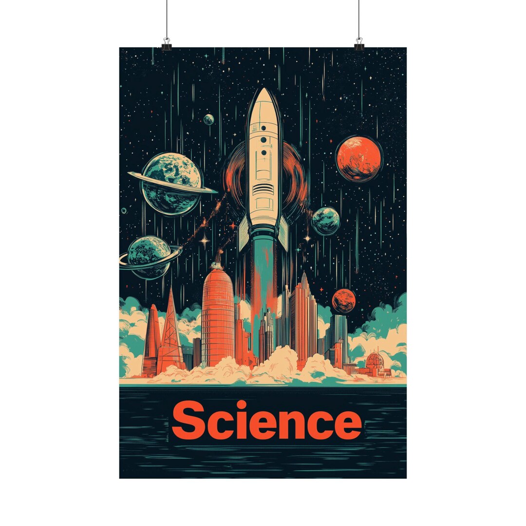 Science Poster Wall Art Support Education Learning and Freedom to Dream ...