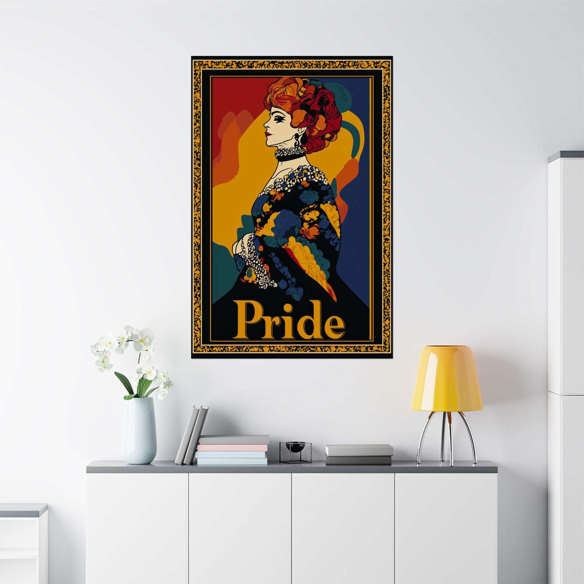 Pride Poster Wall Art Support LGBTQ Rights and Freedoms Equality Poster ...