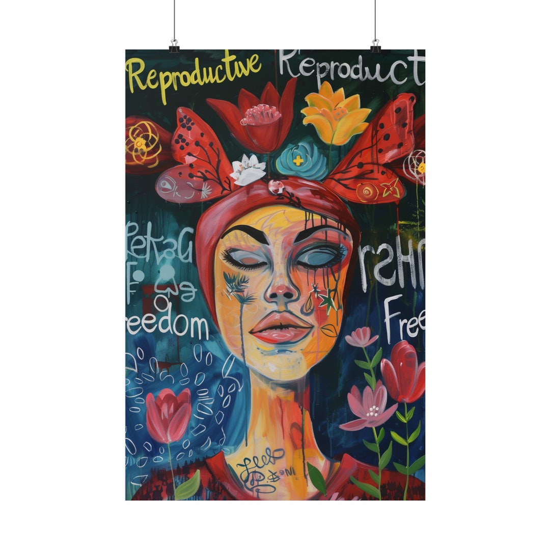Reproductive Freedom Poster Women's Rights Political Wall Art for Home ...