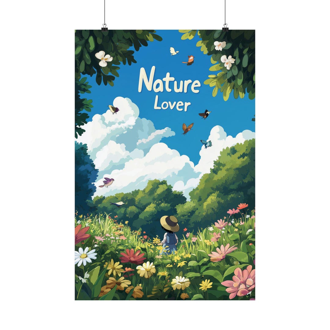Nature Lover Poster Wall Art Gorgeous Meadow Poster Environmentalism ...