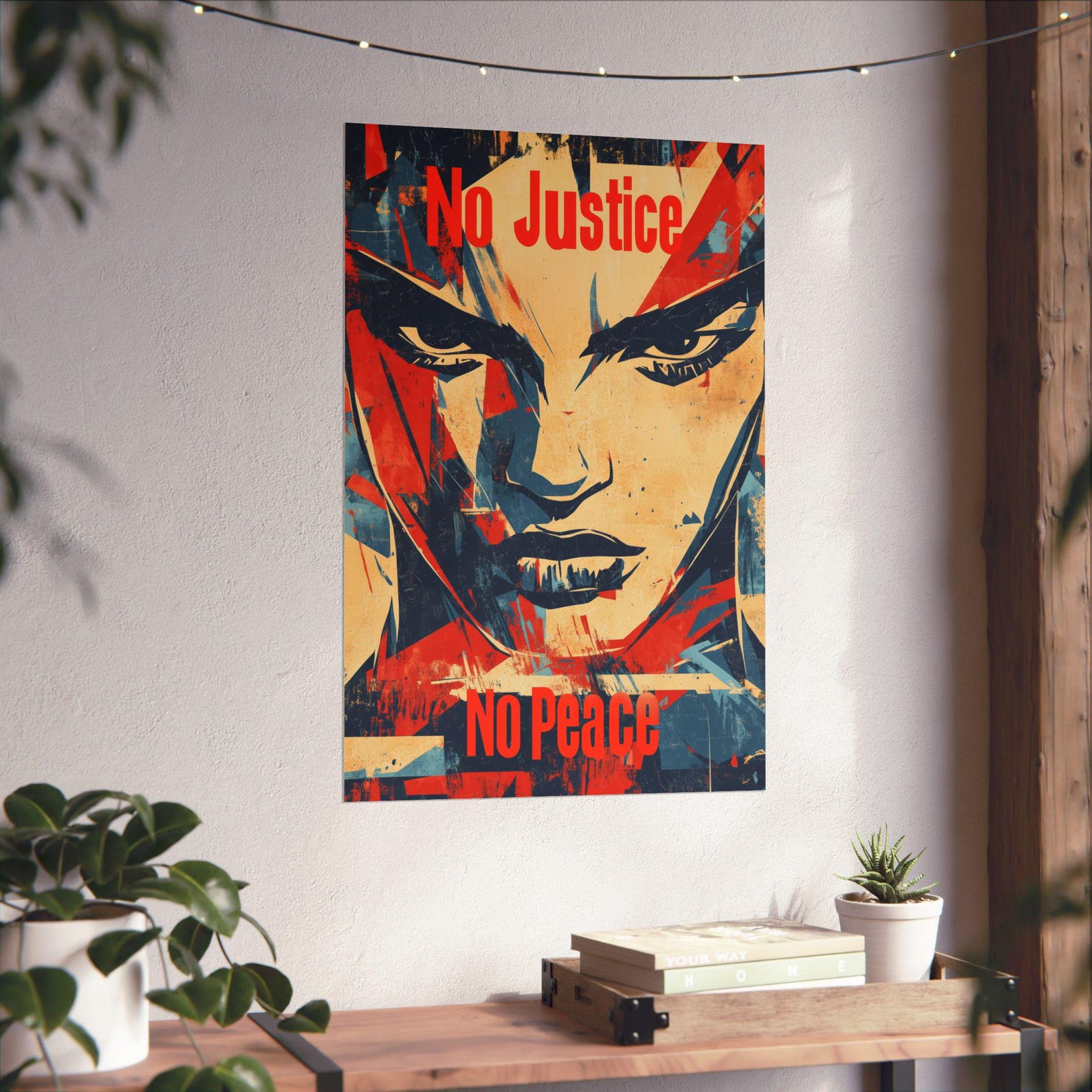 No Justice No Peace Poster Wall Art Social Justice Poster for Home ...