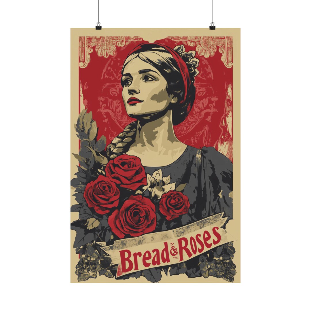 Bread and Roses Poster: Women's Suffrage Movement Art - Etsy