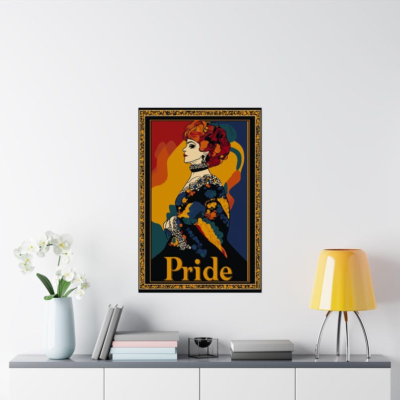 Pride Poster Wall Art Support LGBTQ Rights and Freedoms Equality Poster ...