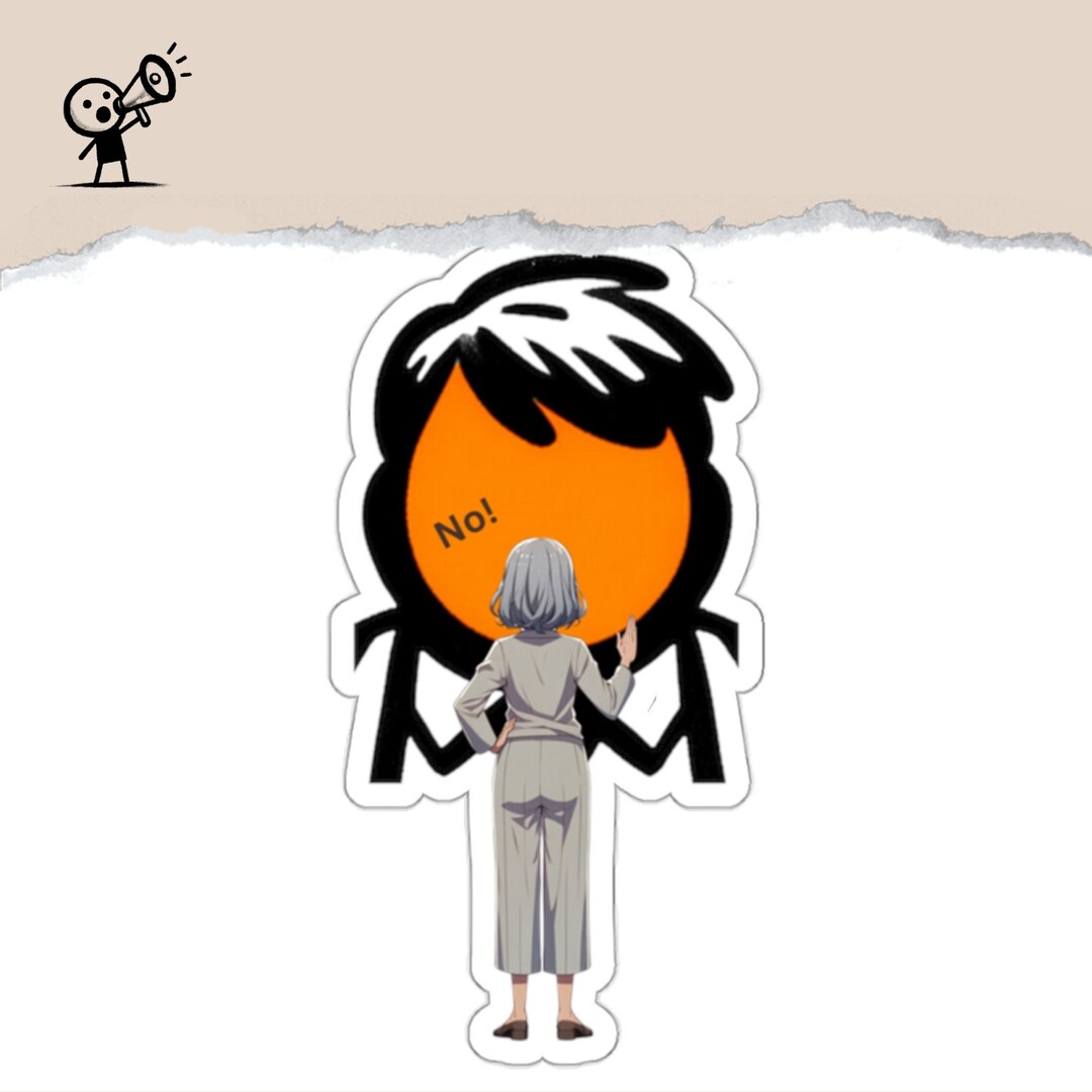 Inspirational Statement Sticker: Say NO to the Orange Dictator for ...