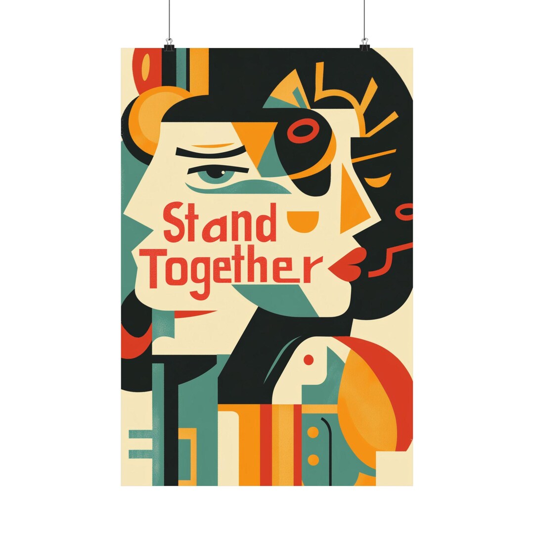 Stand Together Poster Wall Art Inspirational Wall Art Protest ...
