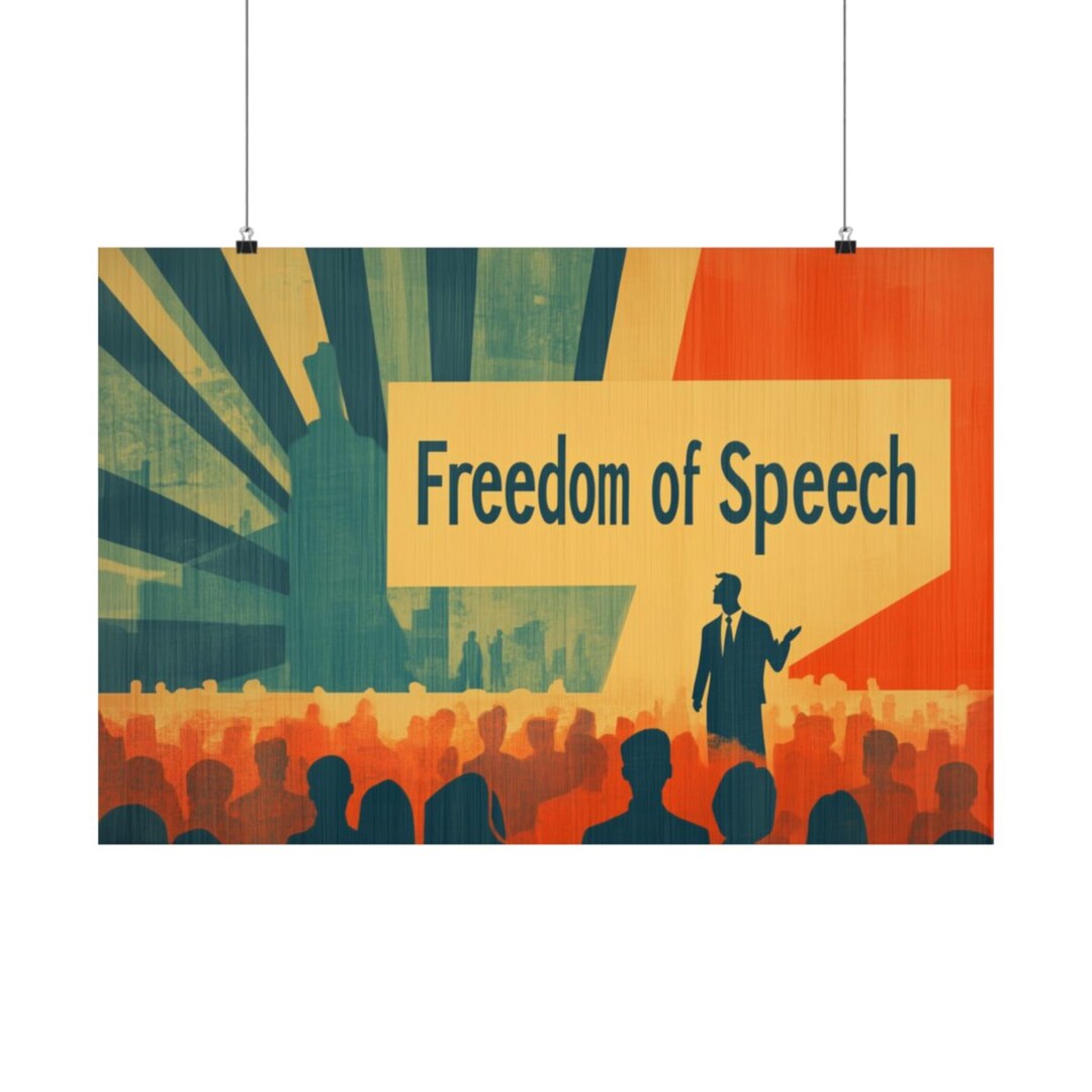 Freedom of Speech Poster: Fdr's Four Freedoms, Retro Wall Art - Etsy