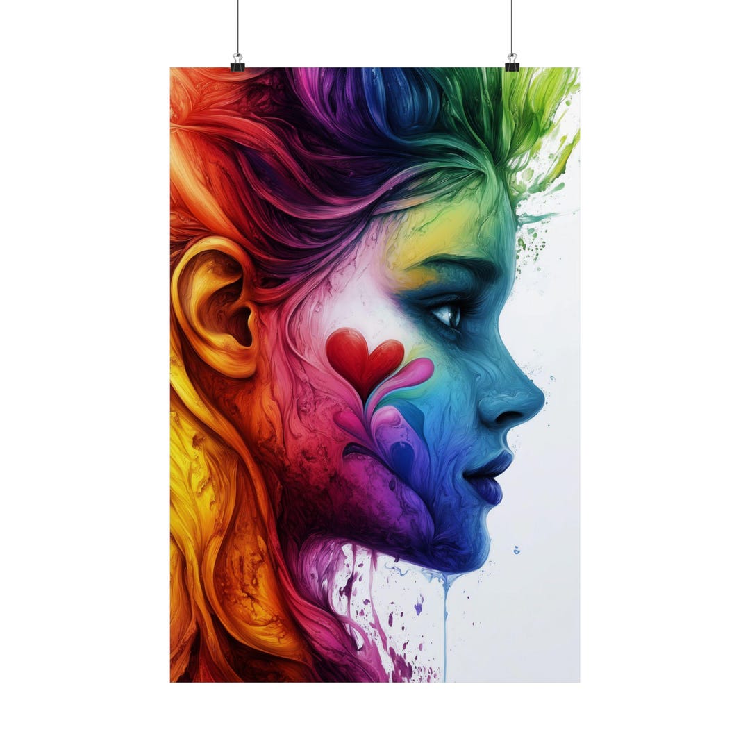 Love is Love Poster Wall Art Support LGBTQ Rights and Freedom for Home ...