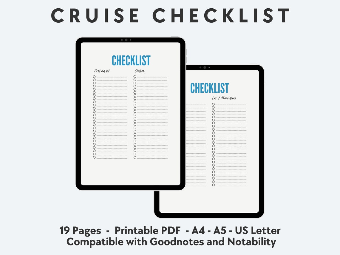 Cruise Packing List, Cruise Packing List for Little Kids, Cruise ...