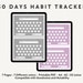 Monthly Habit Tracker, Habit Tracker Printable, 30 Days Habits Tracker ...