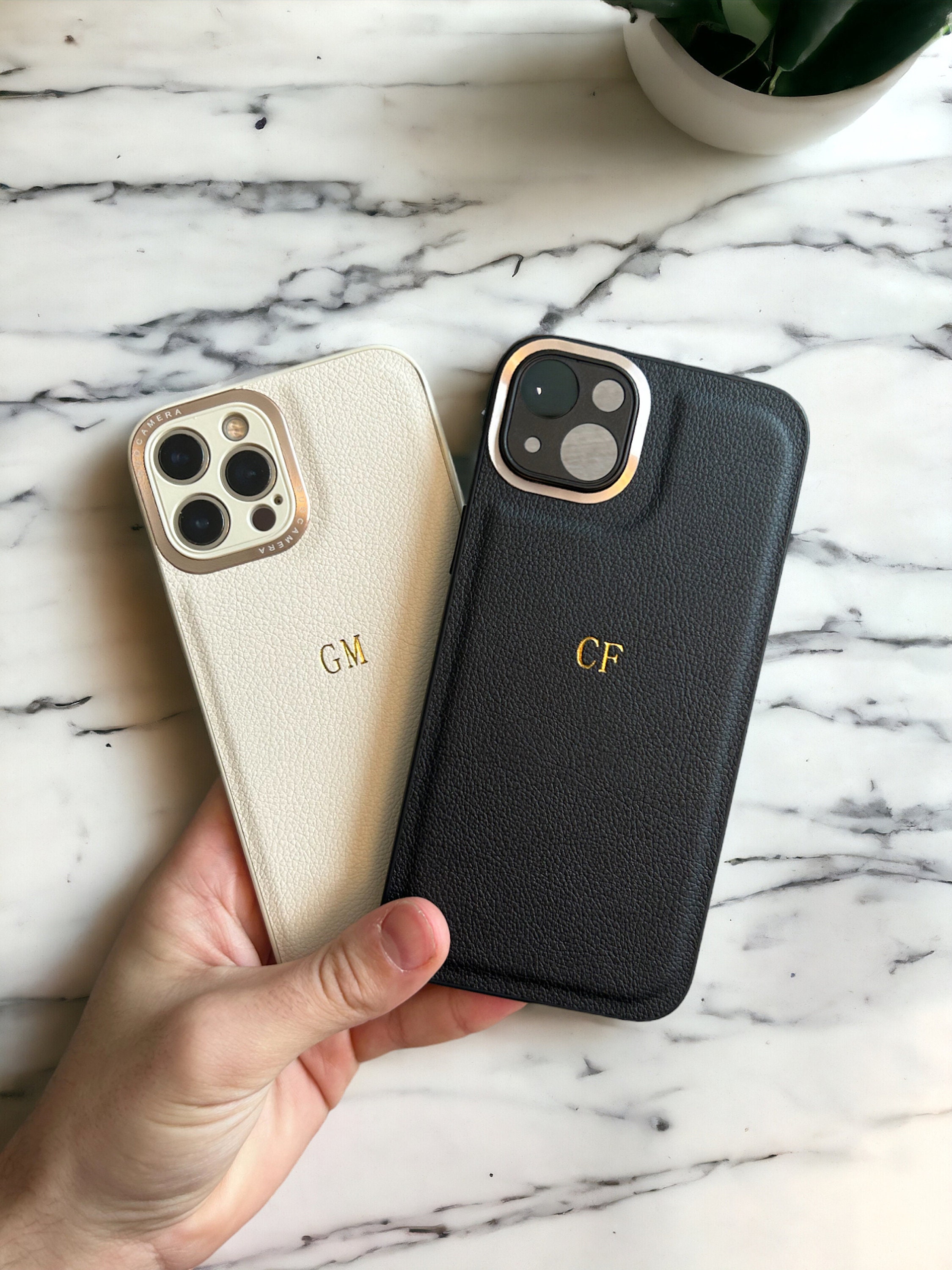 Personalised Initial Phone Case for iPhone 15 14 12 13 Pro Max Initials ...