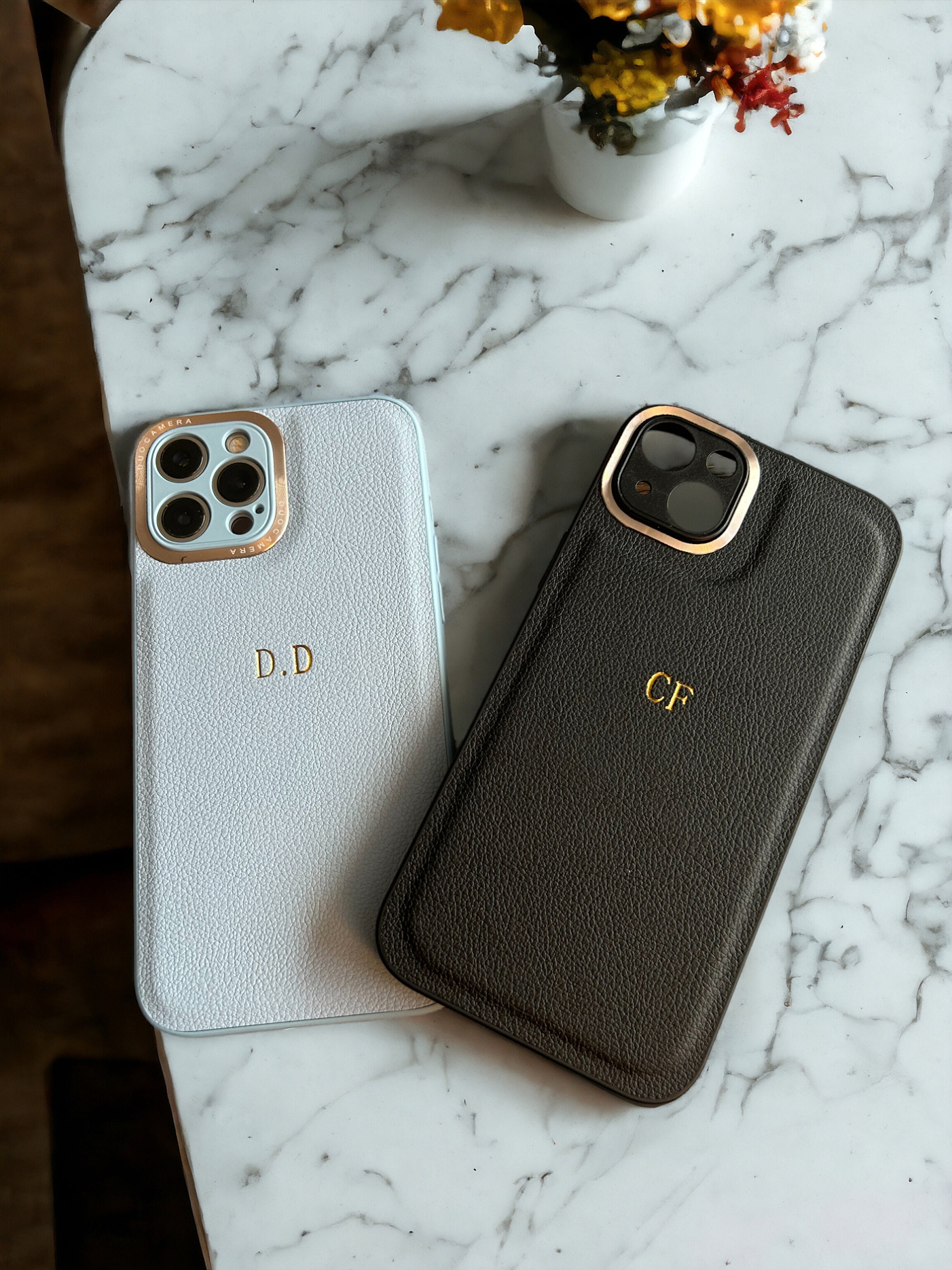 Personalised Initial Phone Case for iPhone 15 14 12 13 Pro Max Initials ...