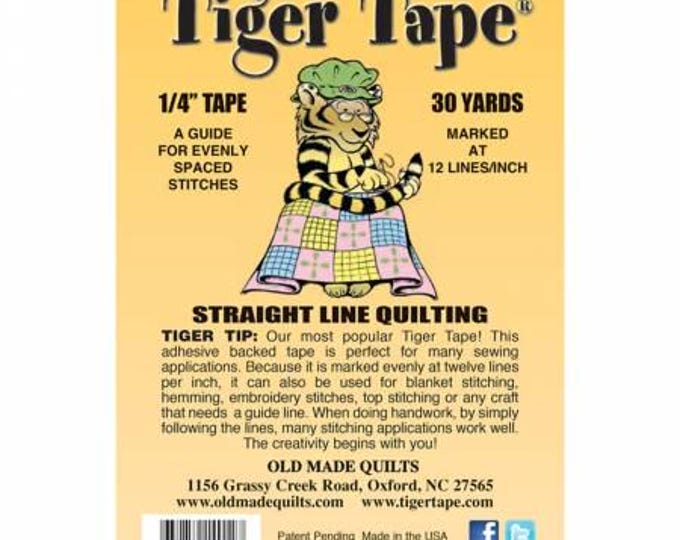 Tiger Tape 1/4" Tape . Marked at 12 Lines/inch. Adhesive Backed Tape is ...