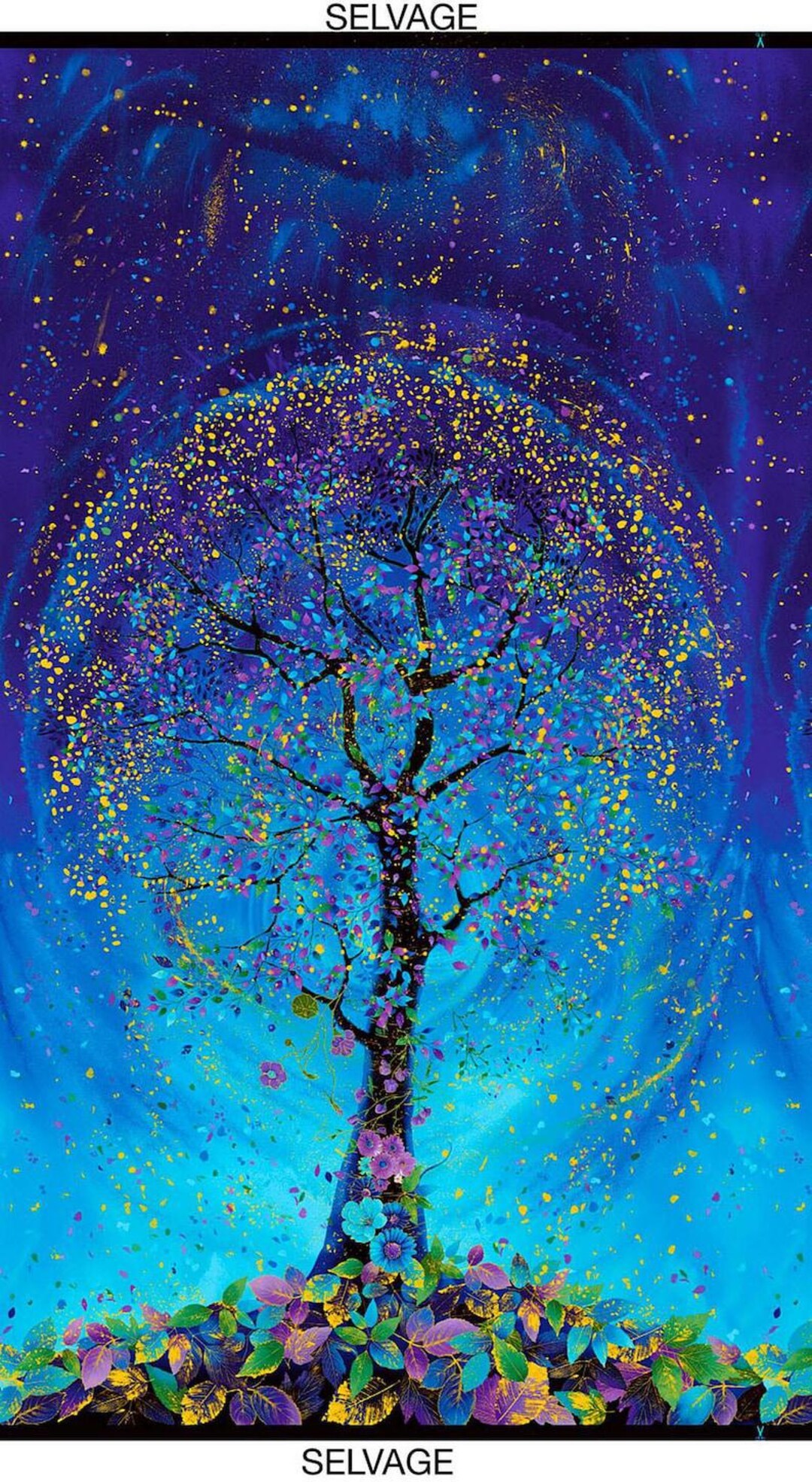 Utopia Tree Panel by Chong a Hwang for Timeless Treadures Fabrics. - Etsy